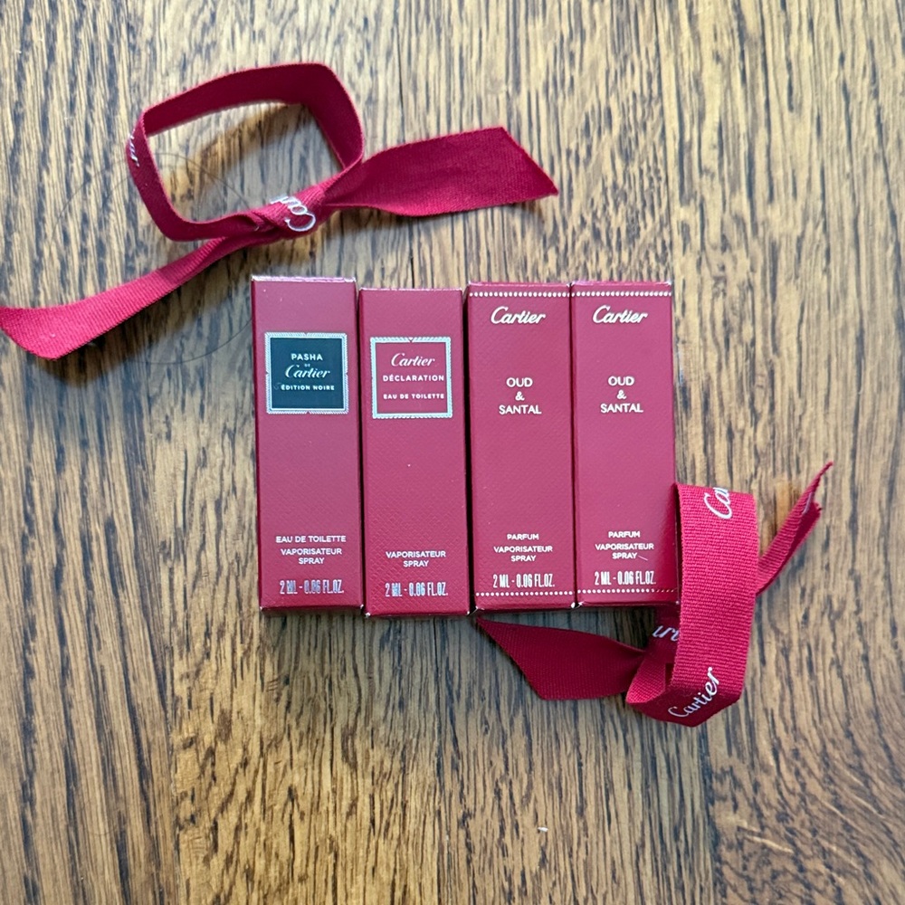 Cartier Fragrance Collection With Red Accents - Gem
